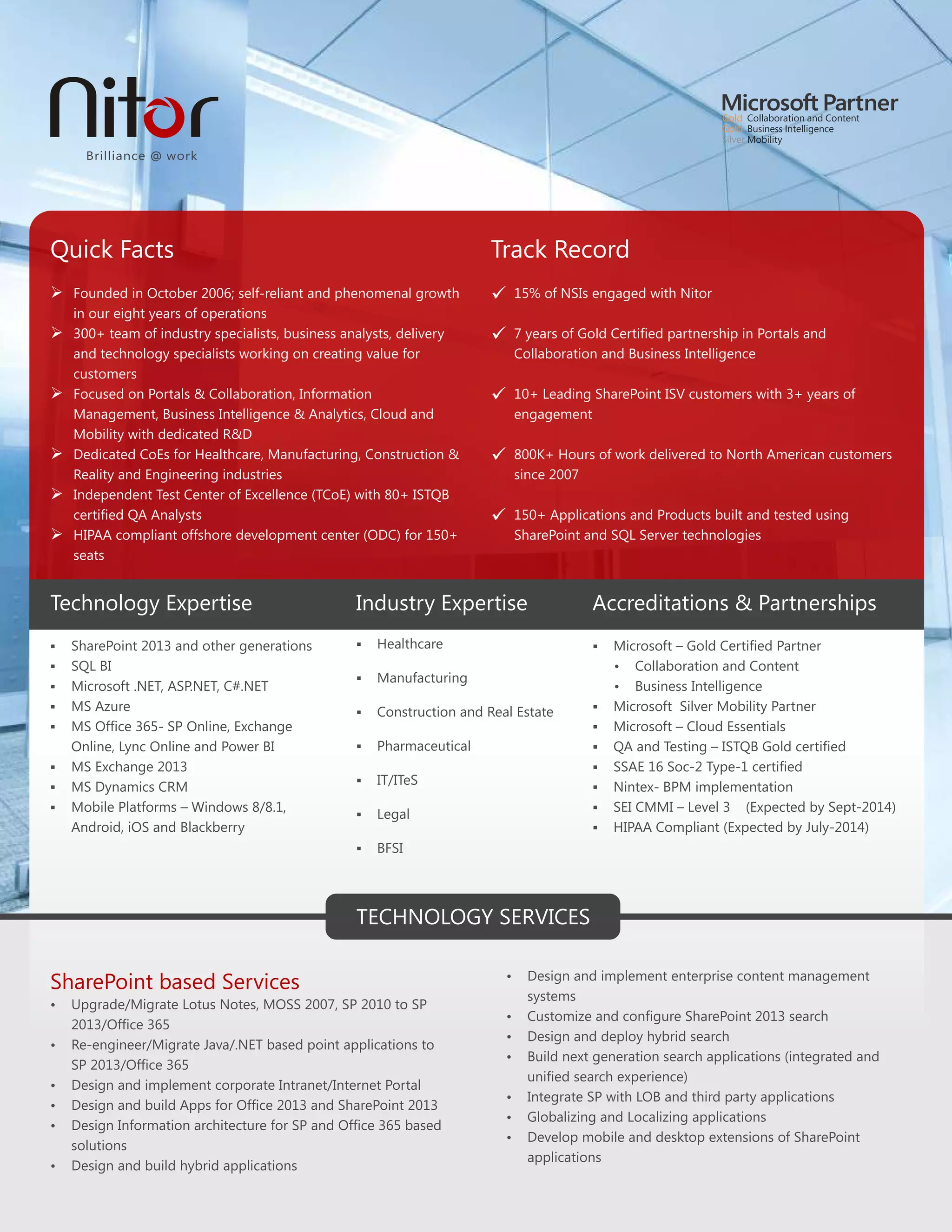 Nitor Infotech | PDF