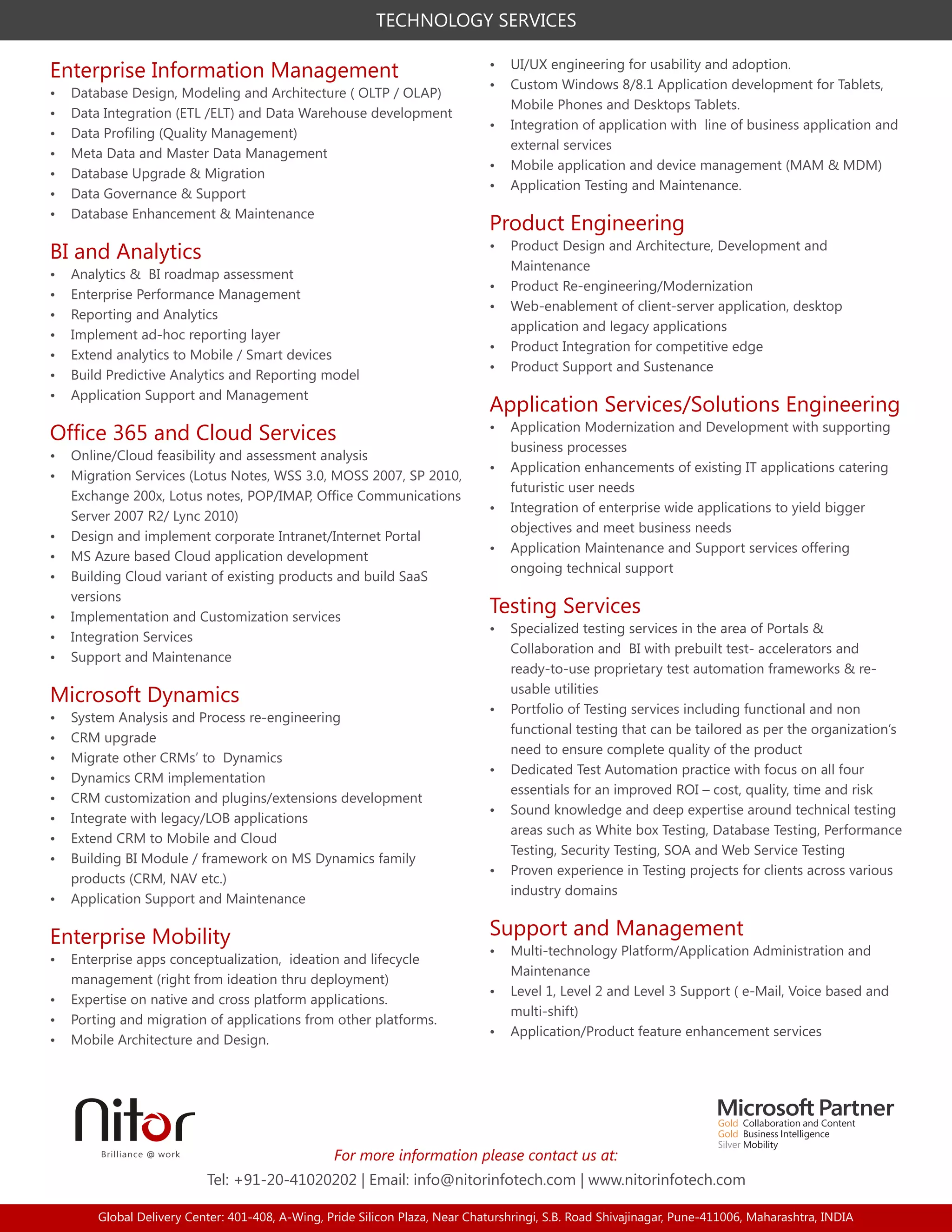 Nitor Infotech | PDF