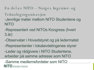 Organisasjonen NITO Studentene | PPT