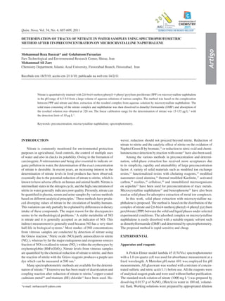 Nitrate | PDF