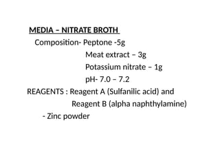Nitrate reductase test and oxidation-fermentation test.pptx