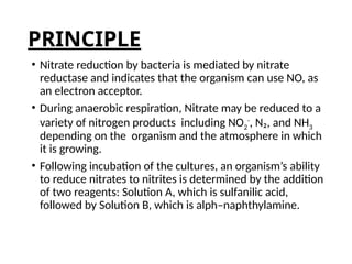 Nitrate reductase test and oxidation-fermentation test.pptx