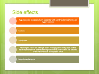Nitrates | PPTX | Heart and Cardiovascular Diseases | Diseases and ...