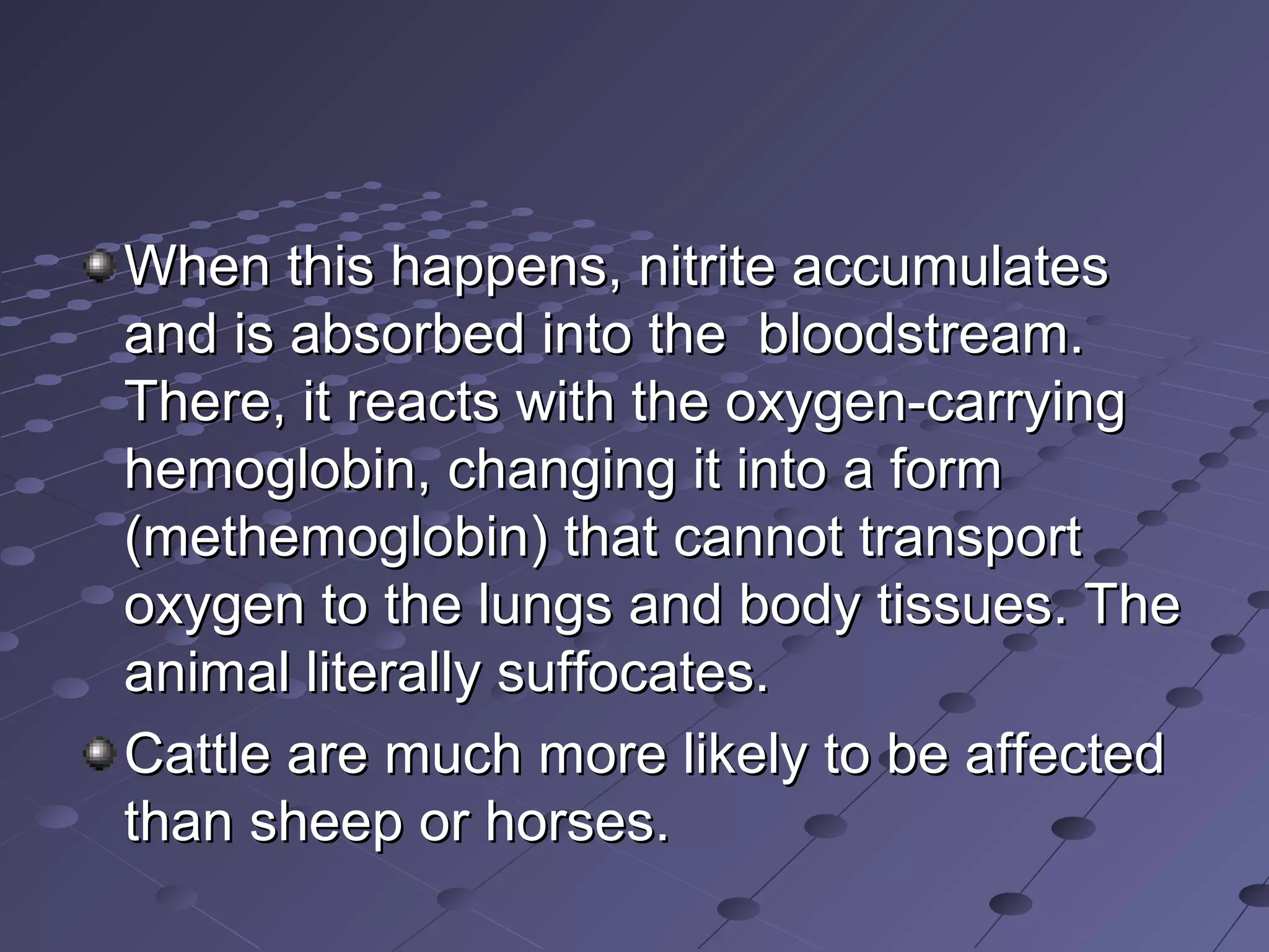 Nitrates poisoning | PPT