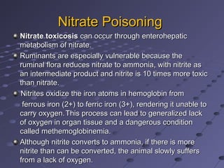 Nitrates poisoning | PPT
