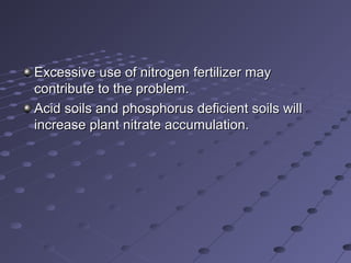 Nitrates poisoning | PPT