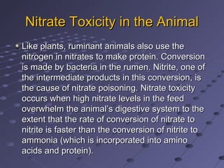 Nitrates poisoning | PPT