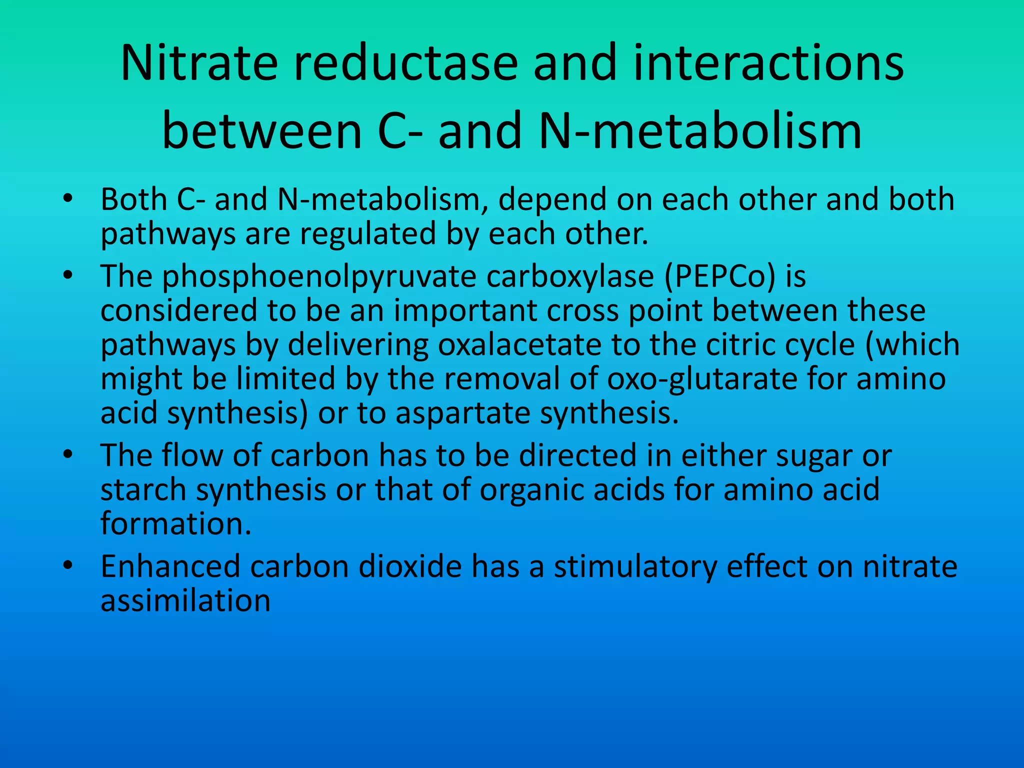 Nitrate uptake and reduction | PDF