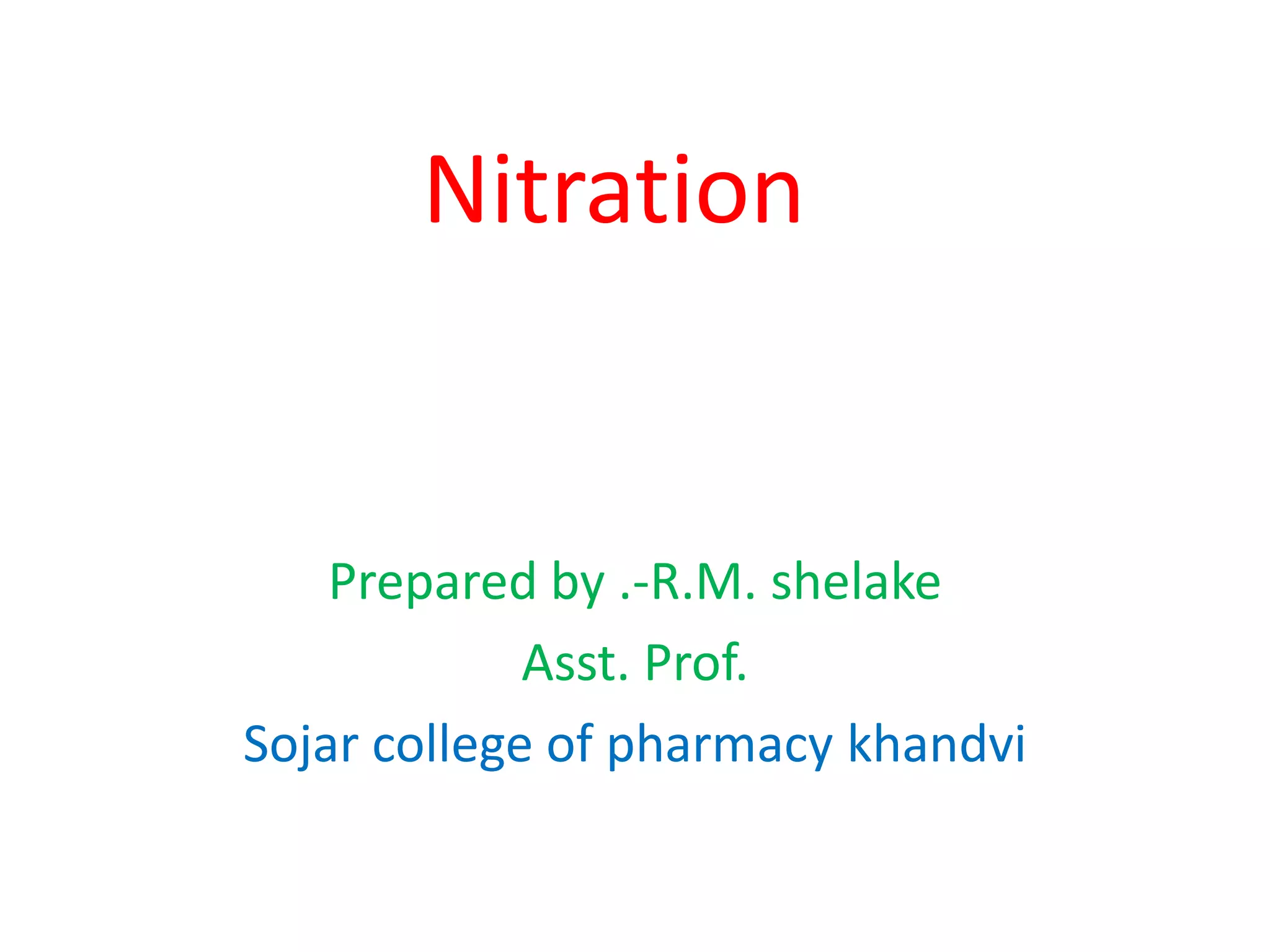 Nitration | PPTX