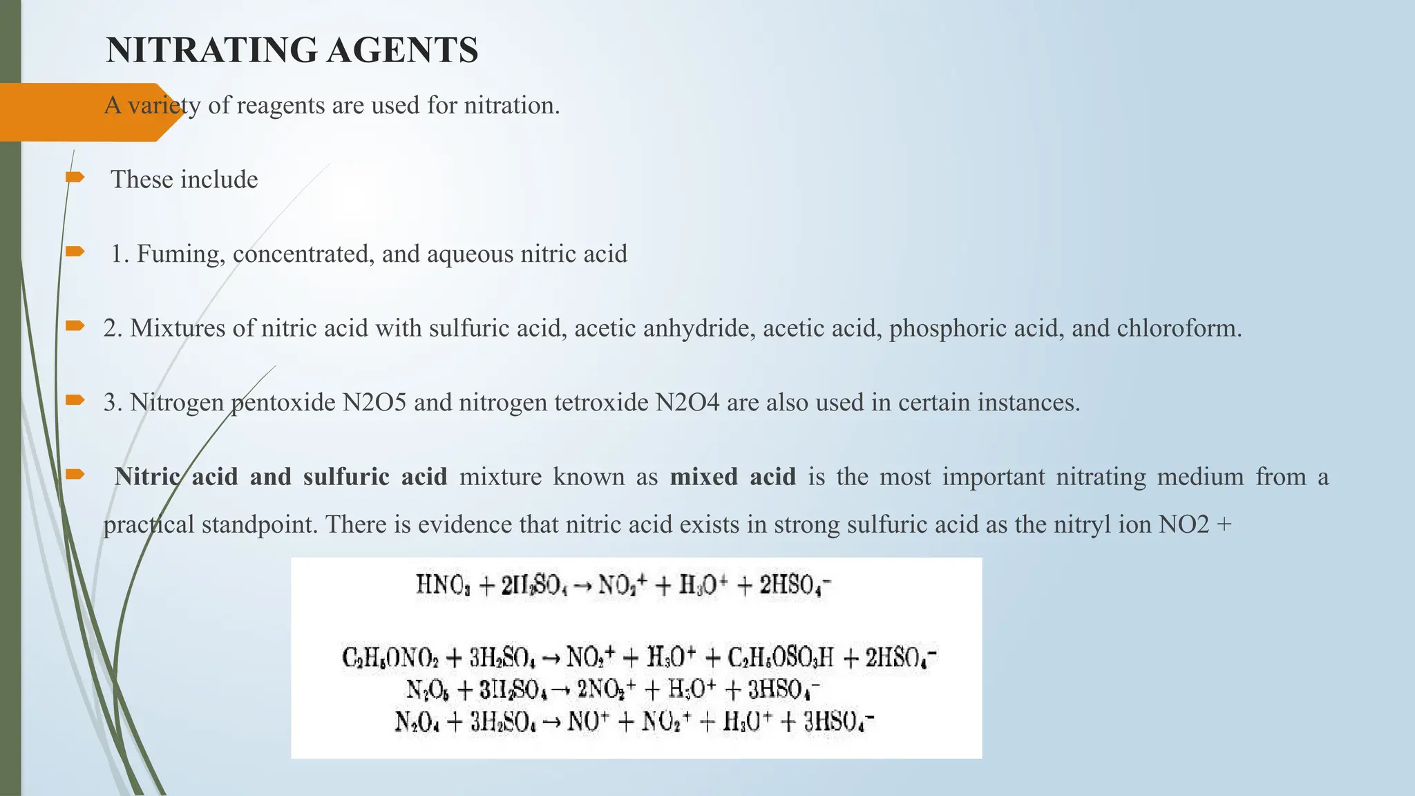 NITRATION, NITRATING AGENTS AND NITRATION EQUIPMENTS | PPTX