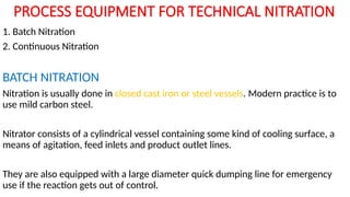 NITRATION M.PHARMA Chemistry(MPC204T) Pharmaceutical Process Chemistry.pptx