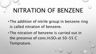 Nitration of benzene ! | PPTX