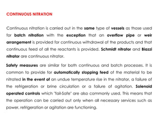 Nitration is a key chemical reaction where a nitro group (-NO₂) is ...