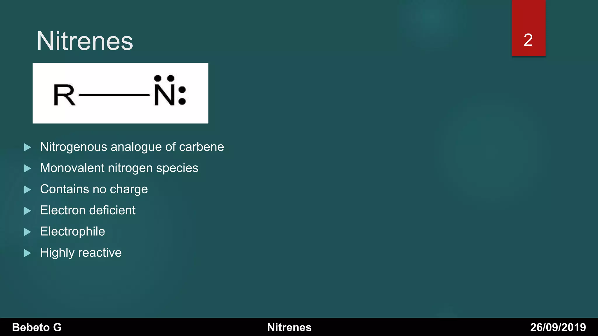 Nitrenes - Bebeto . G | PPTX