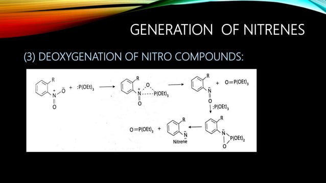 Nitrenes slideshare Reactive intermediates | PPTX | Chemistry | Science