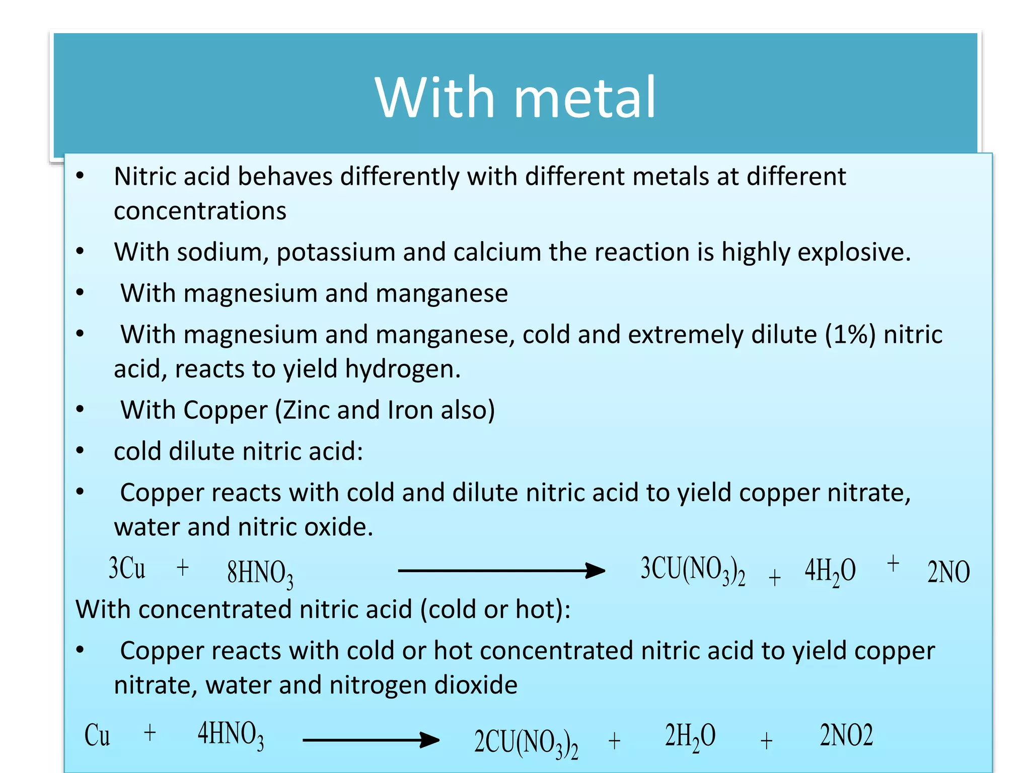 Nitric acid | PPTX