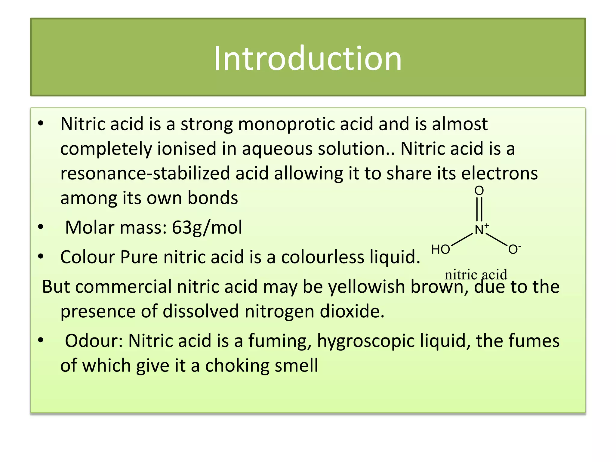 Nitric acid | PPTX