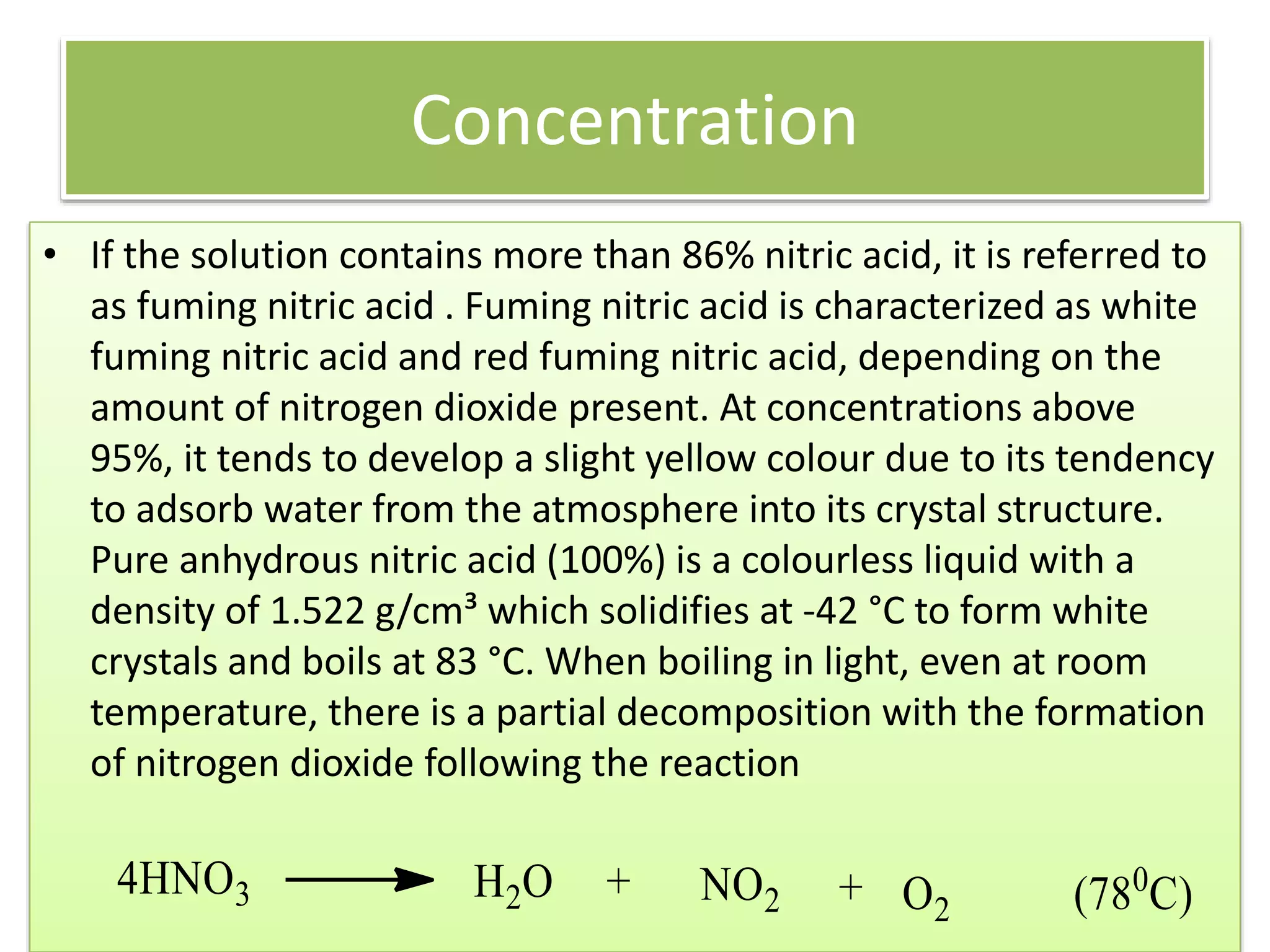 Nitric acid | PPTX
