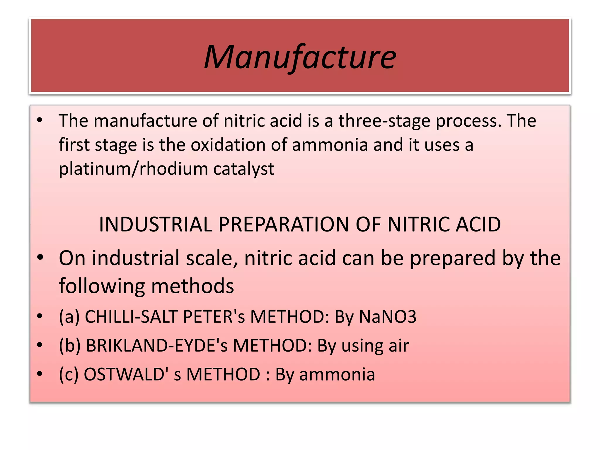 Nitric acid | PPTX