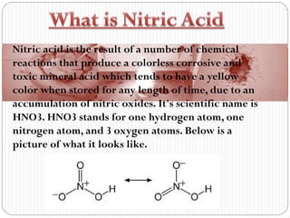Uses Of Nitric Acid