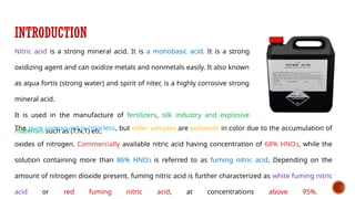 Nitric Acid Production and process control.pptx