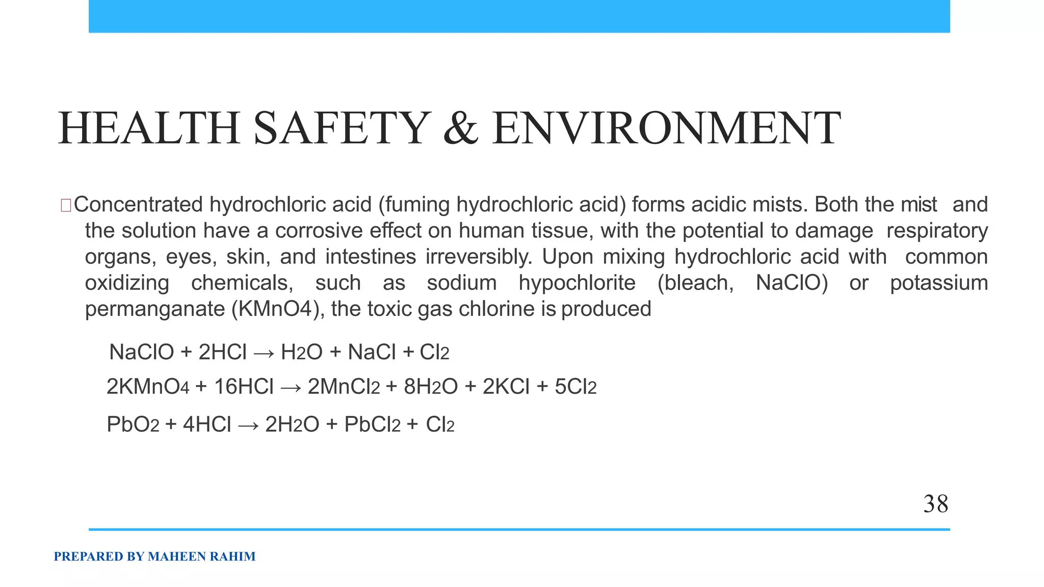 Nitric acid and hydrochloric acid | PDF