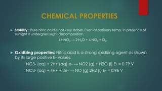 Nitric acid | PDF