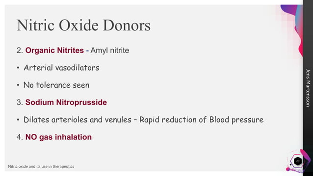 Nitric Oxide and its role in therapeutics.pptx