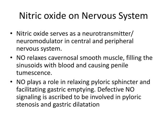 NITRIC OXIDE AND VASOACTIVE PEPTIDE SIGNAL MOLECULE.pptx | Chemistry | Science