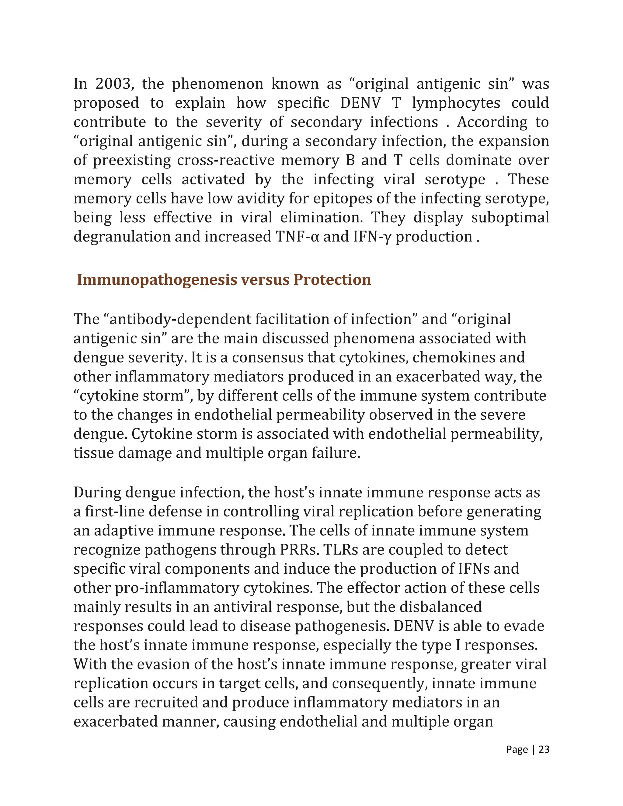ROLE OF NITRIC OXIDE IN PATHOGENESIS OF DENGUE FEVER | PDF