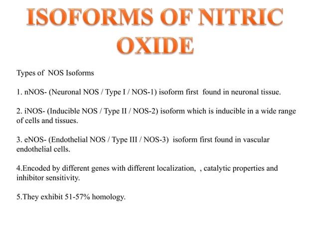 Nitric oxide ppt.pptx | Biological Sciences | Science