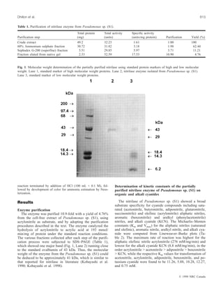 Nitrilase | PDF | Chemistry | Science