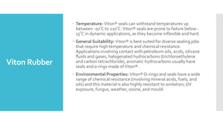 Nitrile vs viton what is the difference | PPTX