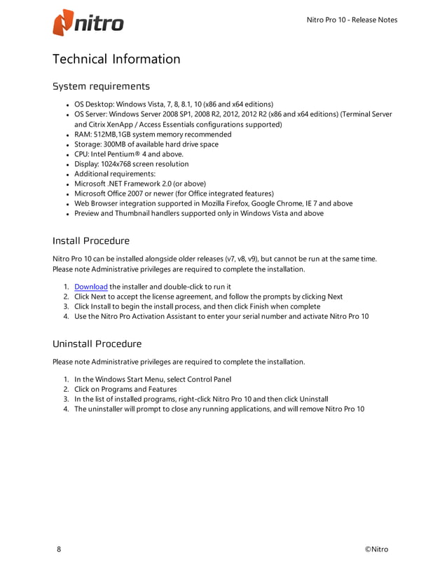 Nitro pro-10 | PDF