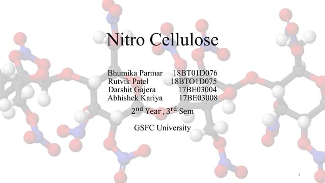 Nitro cellulose | PPTX