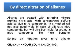 Nitro compounds | PPTX