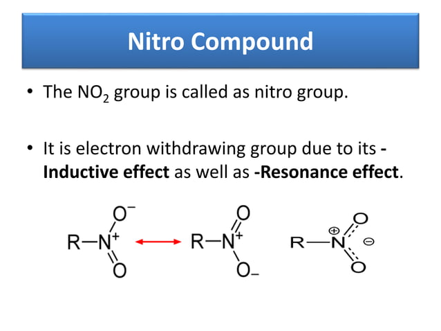 Nitro compounds | PPTX | Chemistry | Science