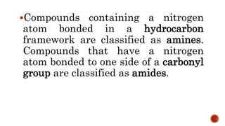 organic chemistry Nitrogen-containing compound .pptx