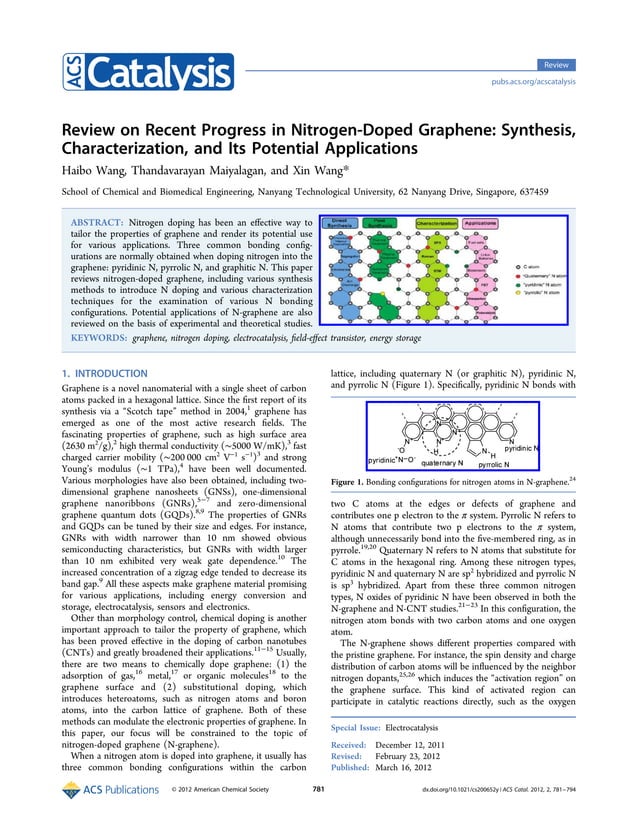 Nitrogen doped graphene | PDF