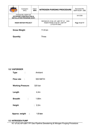 Nitrogen Purging Procedure