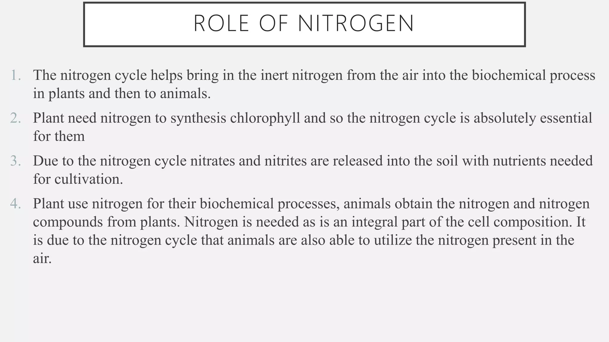 Nitrogen and carbon cycle | PPTX