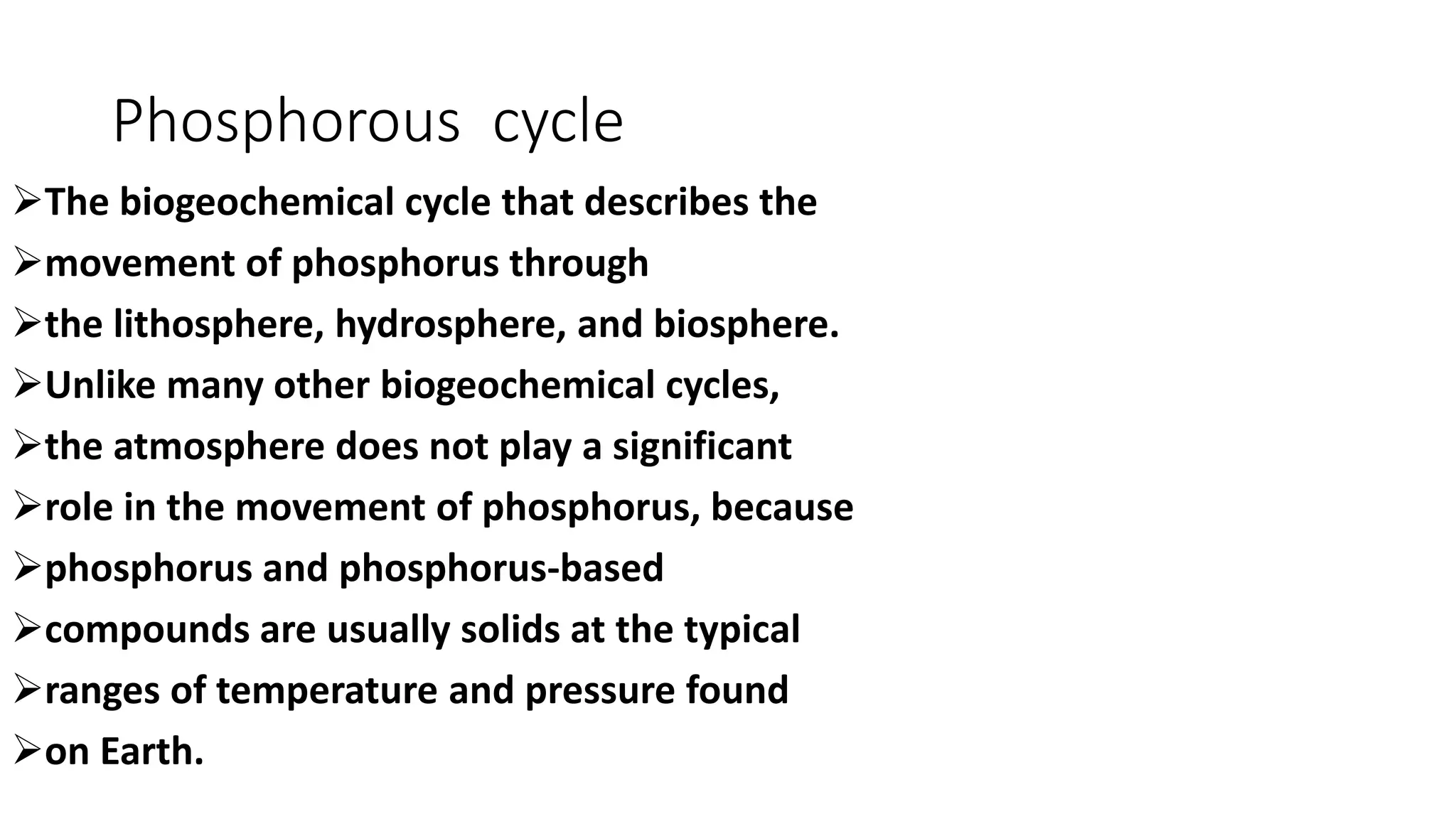 Nitrogen and phosphorous cycle | PPTX