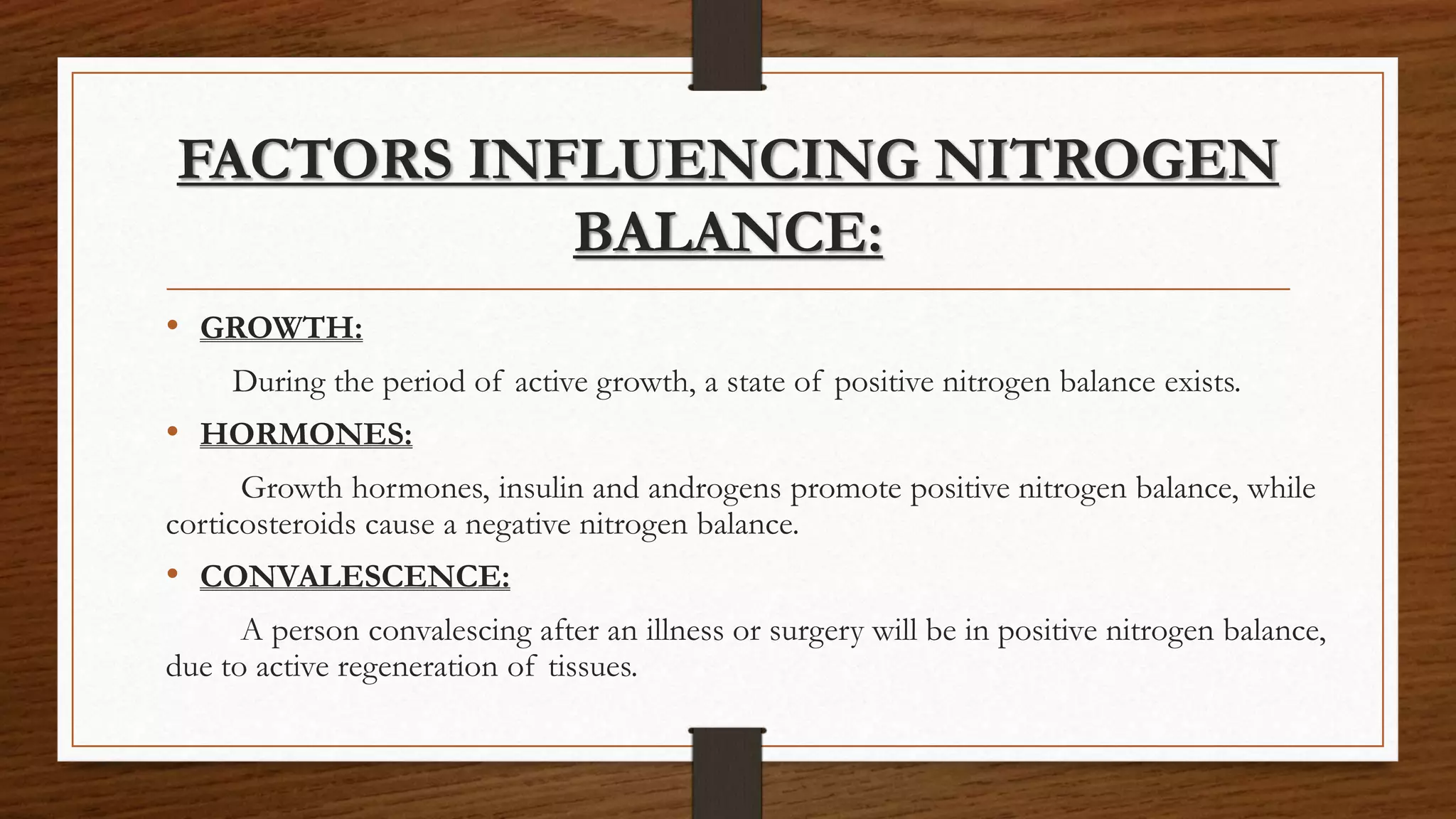 Nitrogen balance ppt | PPTX