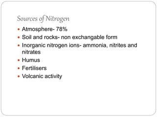 Nitrogen cycle | PPTX