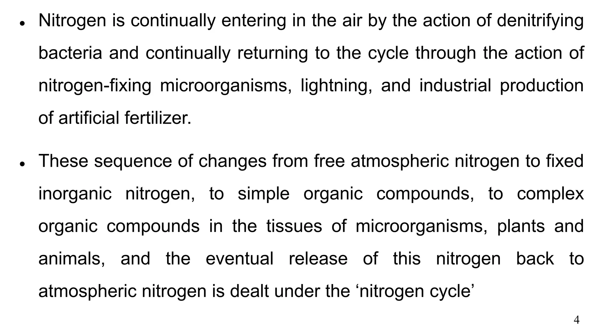 Nitrogen cycle | PPT