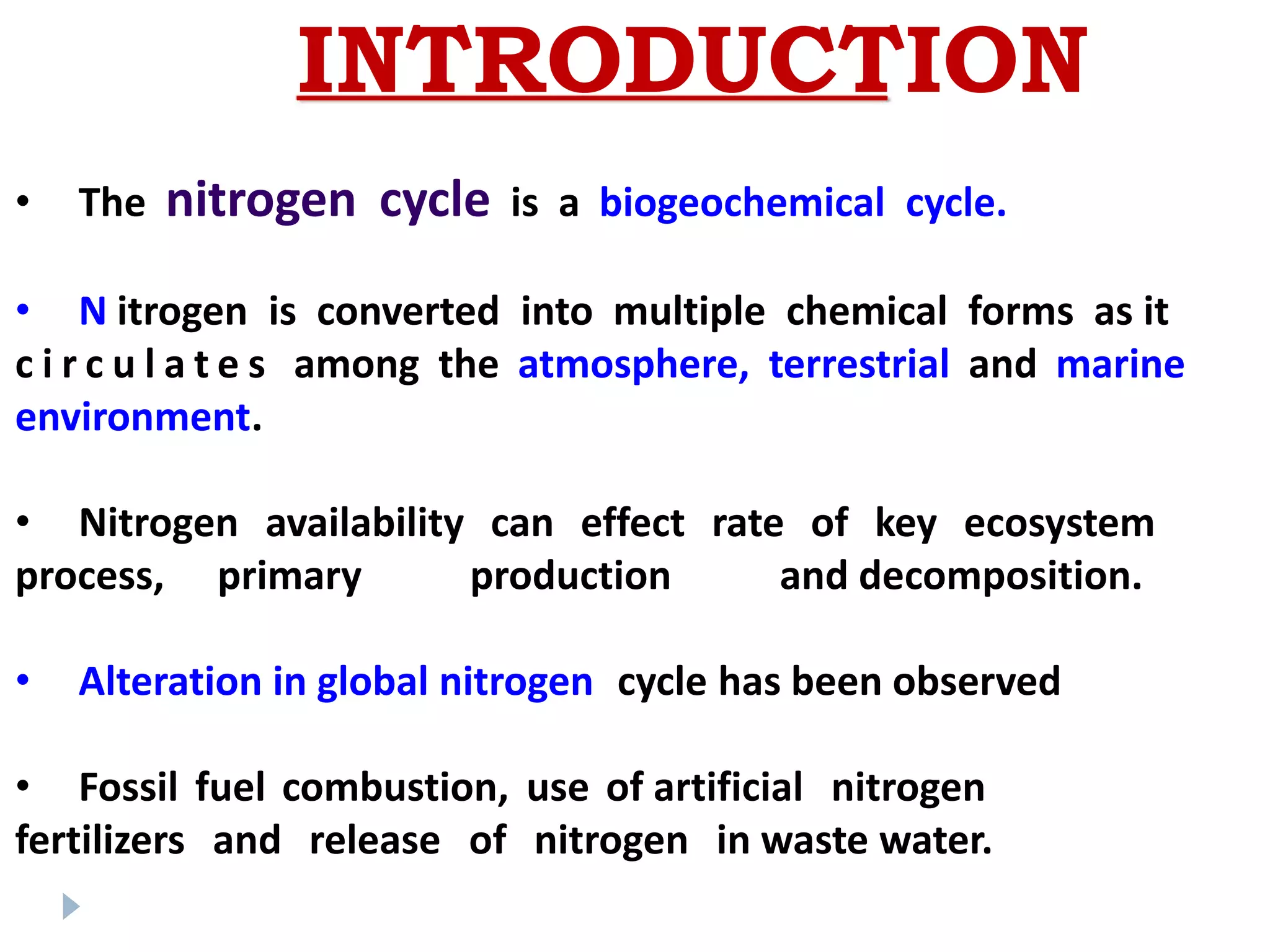 Nitrogen cycle by Himanshu Asati | PDF