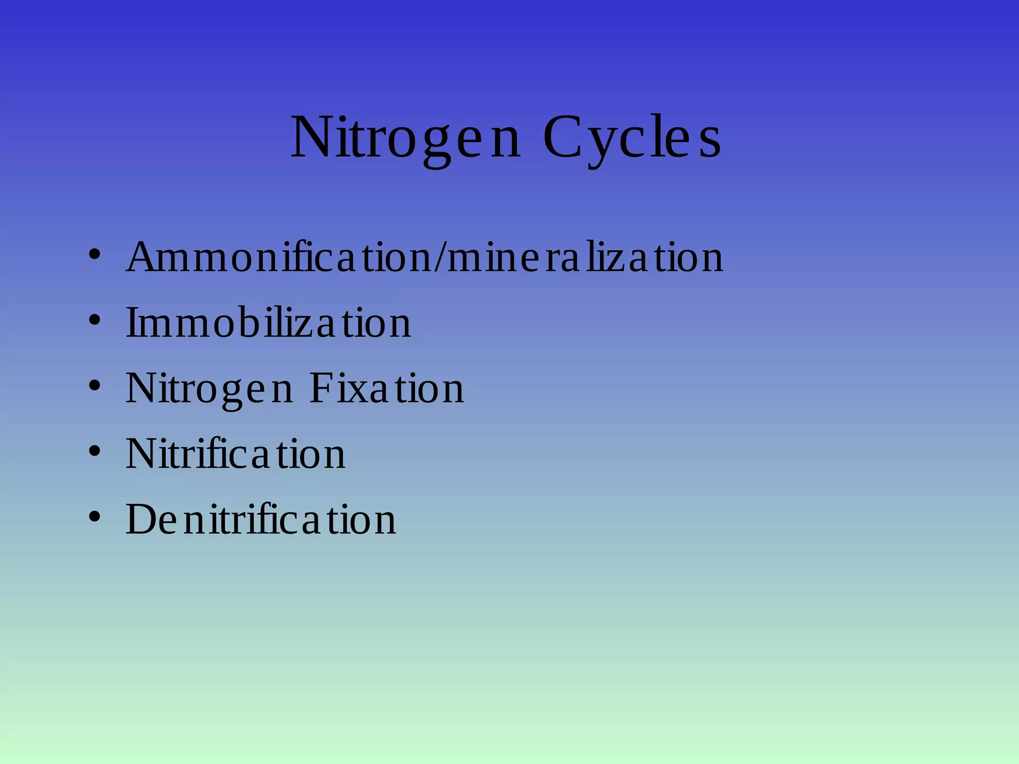 Nitrogen cycle (ppt presentation) | PPT