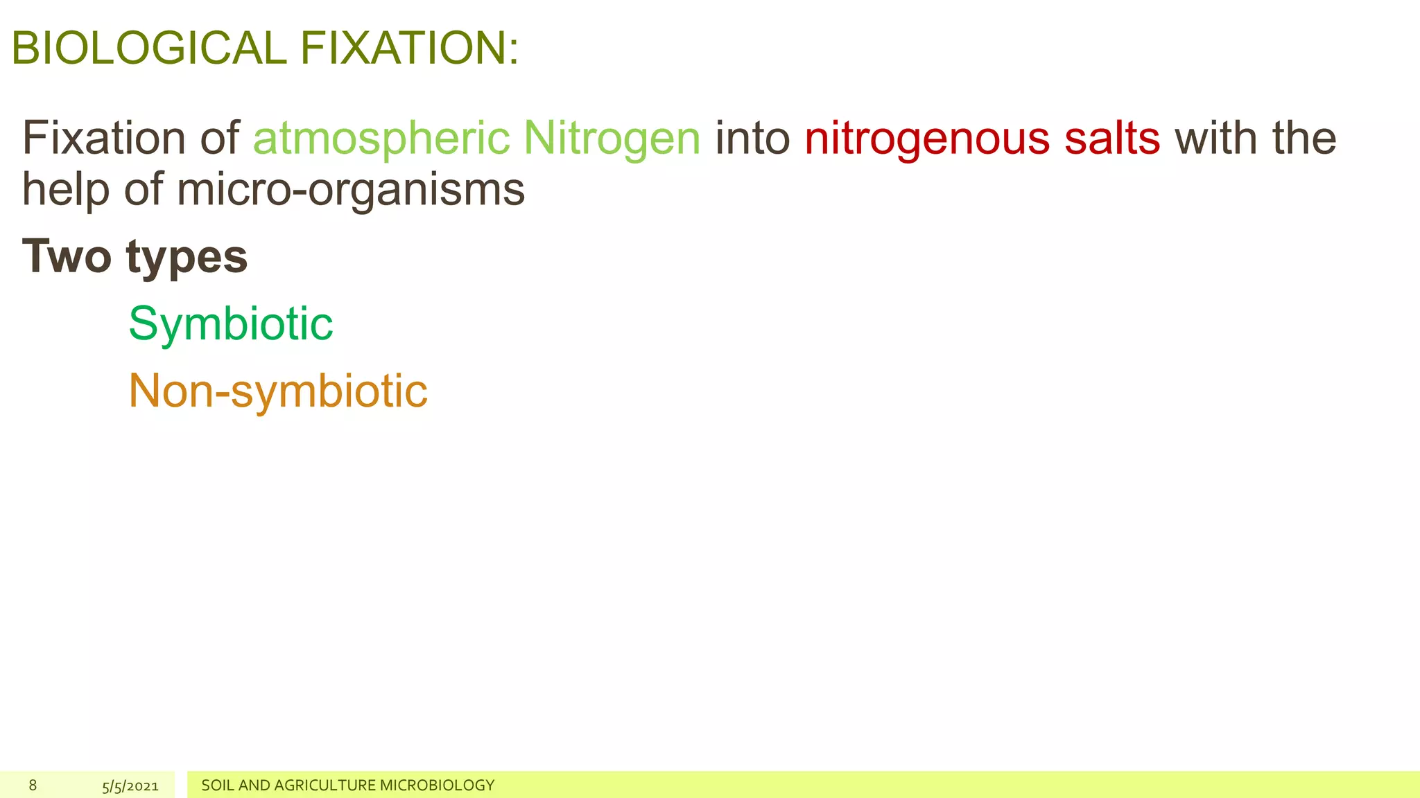 Nitrogen fixation | PPTX