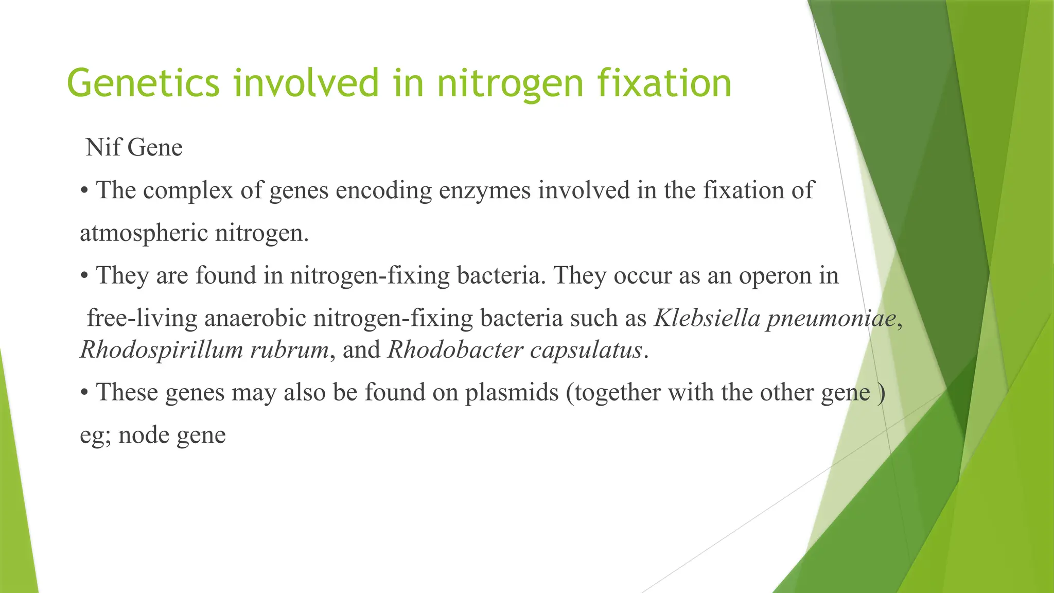 Biological Nitrogen fixation and genetic | PPTX