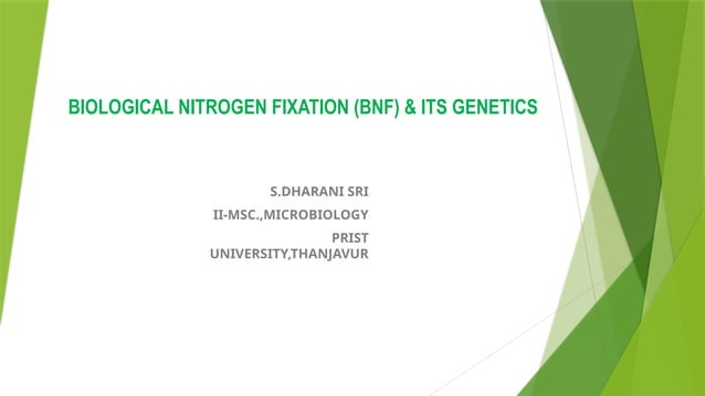 Biological Nitrogen fixation and genetic | PPTX